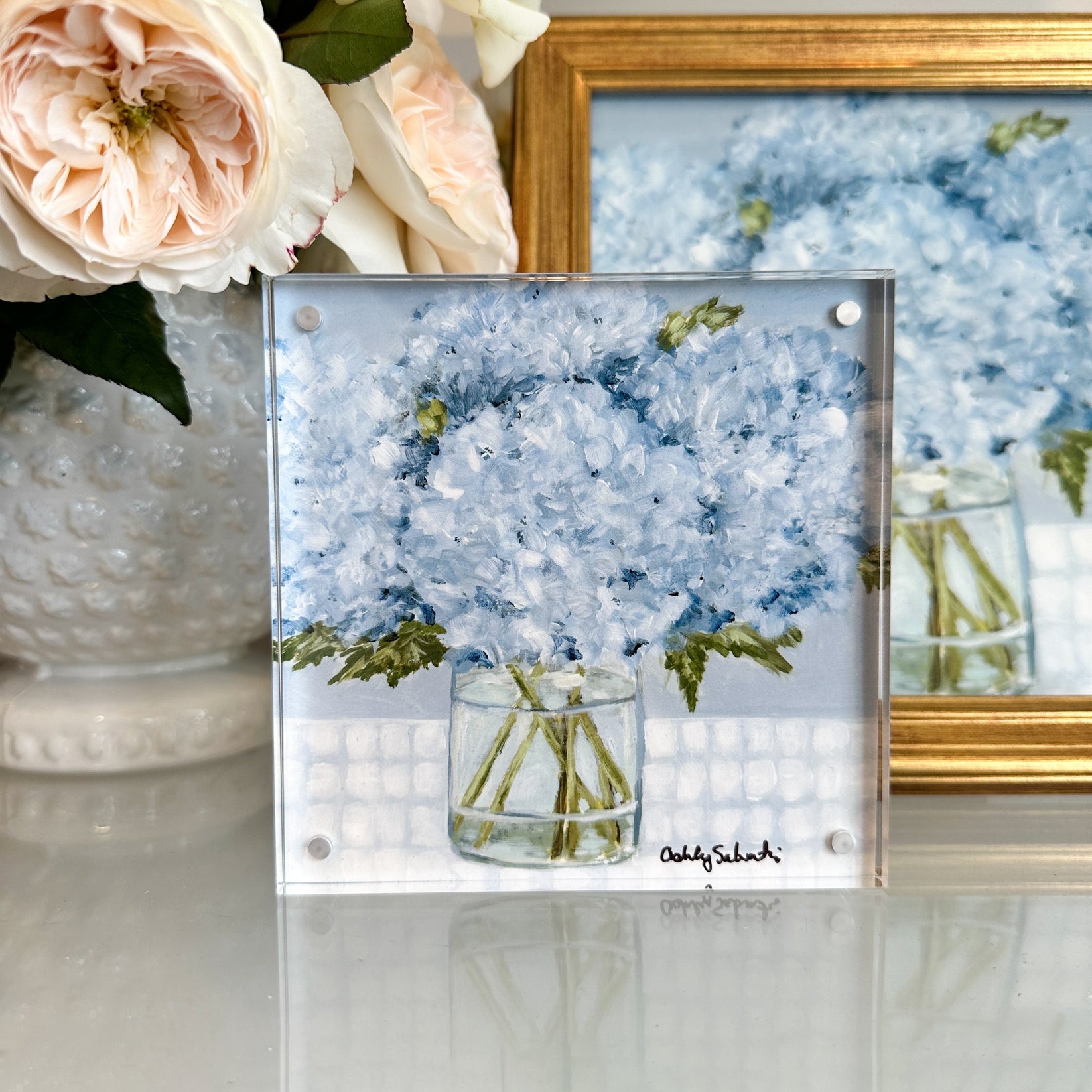 “Grace" Hand-Embellished Print – Ashley Salvatori