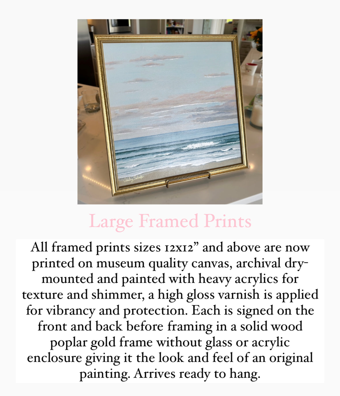 "Grace" Hand Embellished Print – Ashley Salvatori